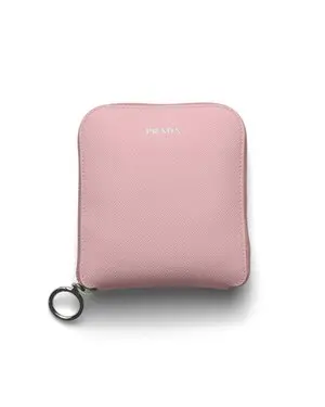Prada Saffiano Leather Pendant With Re-nylon Tote Bag