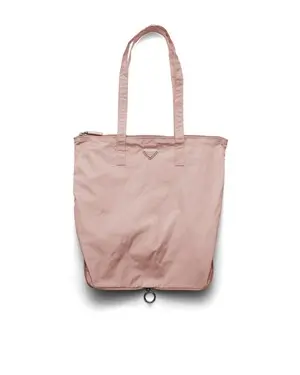Prada Saffiano Leather Pendant With Re-nylon Tote Bag
