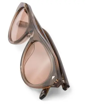Prada Sunglasses With Iconic Metal Plaque