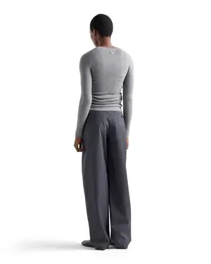 Prada Ribbed Cashmere Cardigan