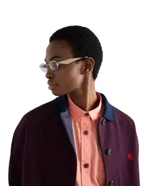 Prada Metal Frame Sunglasses With Logo