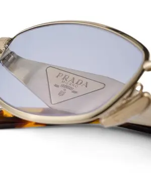 Prada Metal Frame Sunglasses With Logo