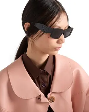Prada Rectangle Sunglasses With Triangle Logo