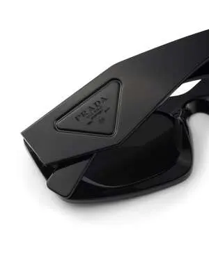 Prada Rectangle Sunglasses With Triangle Logo