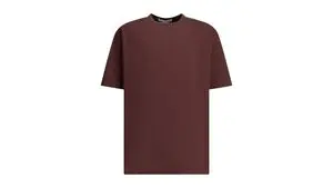 Comme Des Garçons Crewneck Sweat-shirt Reverse Logo T-shirt - Bordeaux