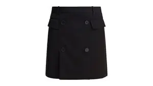 Balenciaga Viscose And Wool Twill Mini Skirt