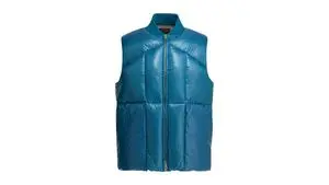 BEAMS Nylon Zip-up Puffer Vest