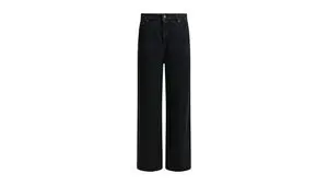 GOLDEN GOOSE Melody Boyfriend Wide Leg Jeans - Black