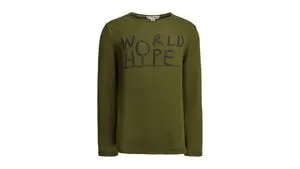 Comme Des Garçons Crewneck Sweatshirt Logo Sweater - Green
