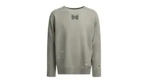 Needles Deconstructed Crewneck Sweatshirt - Grey