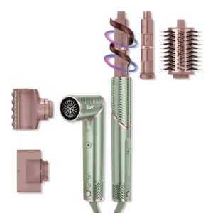 SHARK BEAUTY Flexstyle Ioncurl Ion Air Drying, Curling & Styling System, Strawberry Matcha - One-color