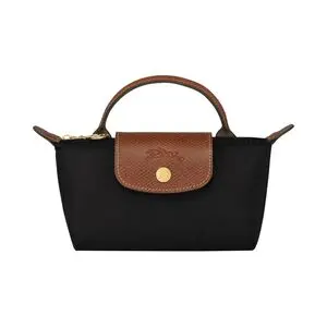 Longchamp Le Pliage Original Pouch With Handle - Black