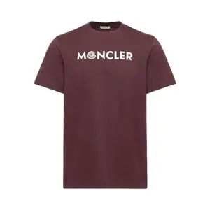Moncler Short-sleeve T-shirt 'burgundy - Red
