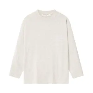 Fear Of God Embroidered Classic Long-sleeve Tee 'oatmeal Heather - Cream