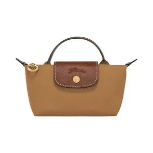 Longchamp Le Pliage Original Pouch With Handle 'fawn - Tan