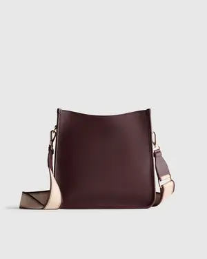 Quince Women's Emilia Crossbody Deep Plum