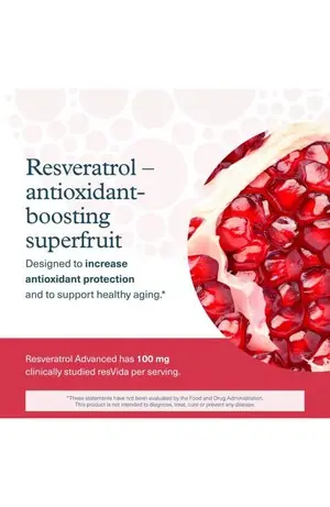 YOUTHEORY Resveratrol Advanced Antioxidant Super Fruit Supplement Tablets 160 Tablets