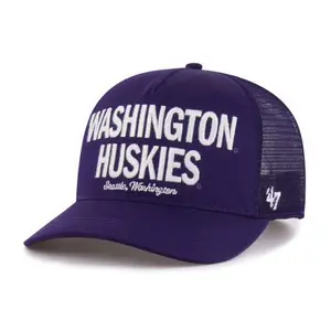 '47 Washington Huskies Contemporary Hitch Trucker Adjustable Hat - Purple