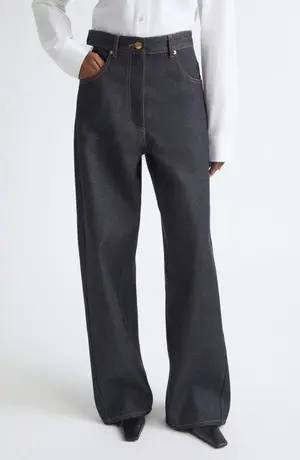 EENK Curved Fit High Waist Jeans - Dark Navy