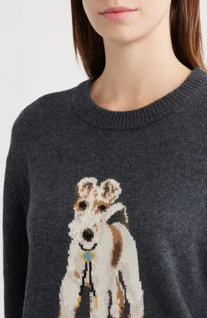 ROWING BLAZERS Terrier Merino Wool & Cashmere Sweater