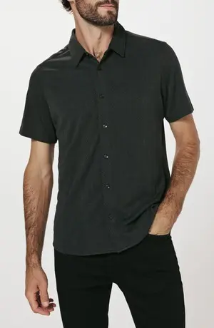 7 Diamonds Napoli Short Sleeve Stretch Shirt - Basil