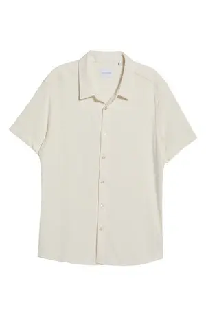 7 Diamonds Napoli Short Sleeve Stretch Shirt Natural