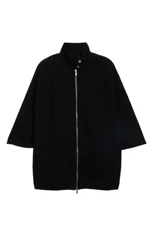 Eleventy Full Zip Wool Coat - 22 Black
