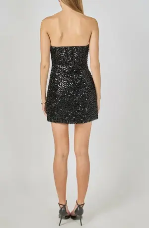 Endless Rose Strapless Sequin Minidress