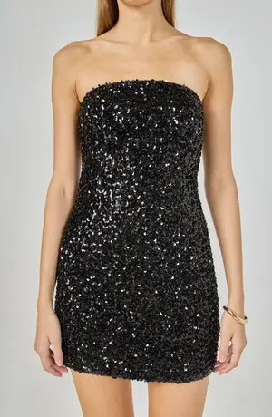 Endless Rose Strapless Sequin Minidress