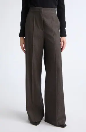 Max Mara Campo Virgin Wool Pants - Black