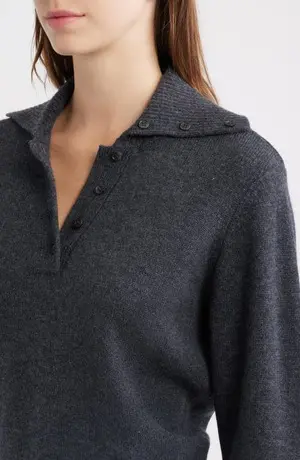 ROWING BLAZERS Merino Wool & Cashmere Polo Sweater