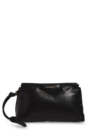 Givenchy Antigona Bomber Leather Pouch - Black