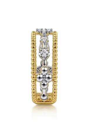 GABRIEL & CO. 14k Gold Diamond Band Ring