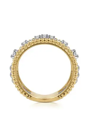 GABRIEL & CO. 14k Gold Diamond Band Ring