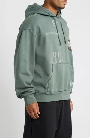 Alpha Industries Elite Graphic Hoodie - Deep Forest