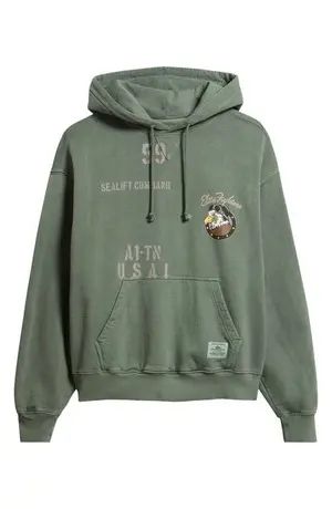 Alpha Industries Elite Graphic Hoodie - Deep Forest