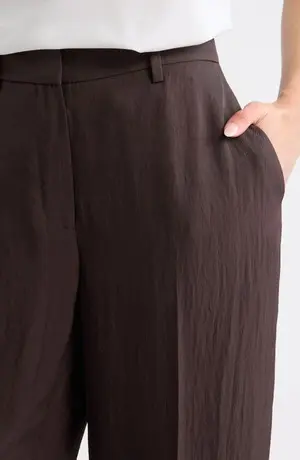 Theory Classic Wide Leg Ankle Pants