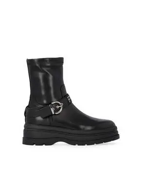 Pinko Platform Ankle Boots With Buckle Strap