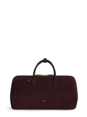 Alaïa Delta Large Nubuck Calfskin Handbag - Bordeaux