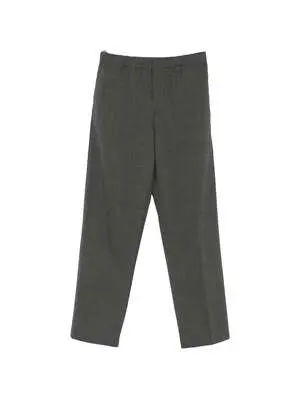 LARDINI Tailored Wool-blend Trousers - Grey