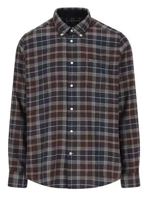 Barbour Plaid Long-sleeve Button-up Shirt - Navy