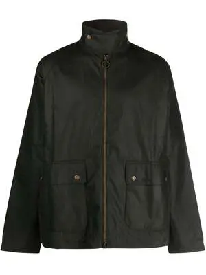 Barbour Waxed Cotton Coat - Green