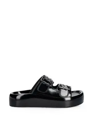 BUFFALO Evelyn Ari Riv Buckle-fastening Sandals - Black
