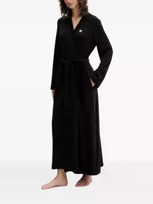 Dkny Logo-print Belted Robe