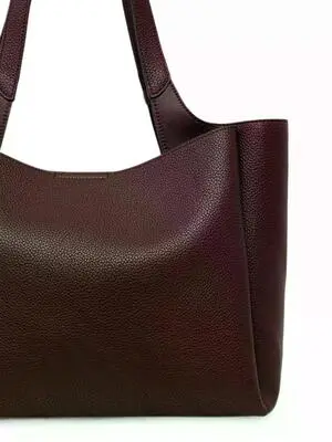 Dkny Medium Willa Logo-plaque Pebbled-leather Tote Bag