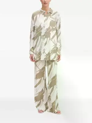 Dkny Abstract Print Chest Pocket Shirt