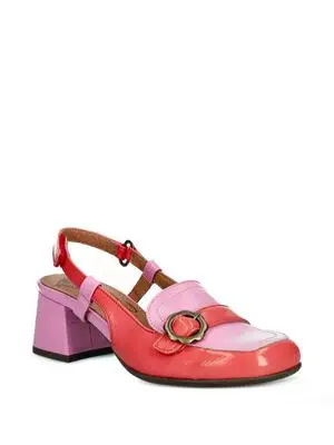 Fly London Buckle Detail Slingback Pumps - Red