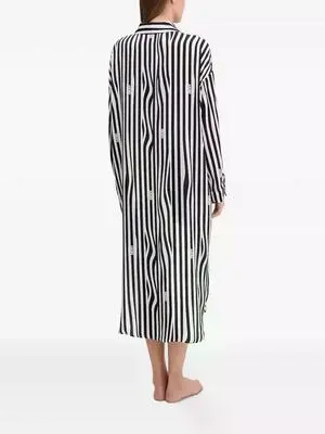 Dkny Striped Logo-print Nightdress
