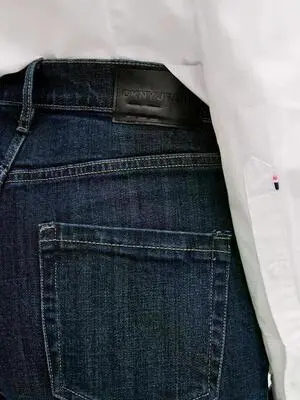 Dkny Logo-patch Straight-leg Jeans