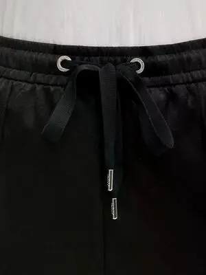 Dkny Drawstring-waistband Straight-leg Trousers